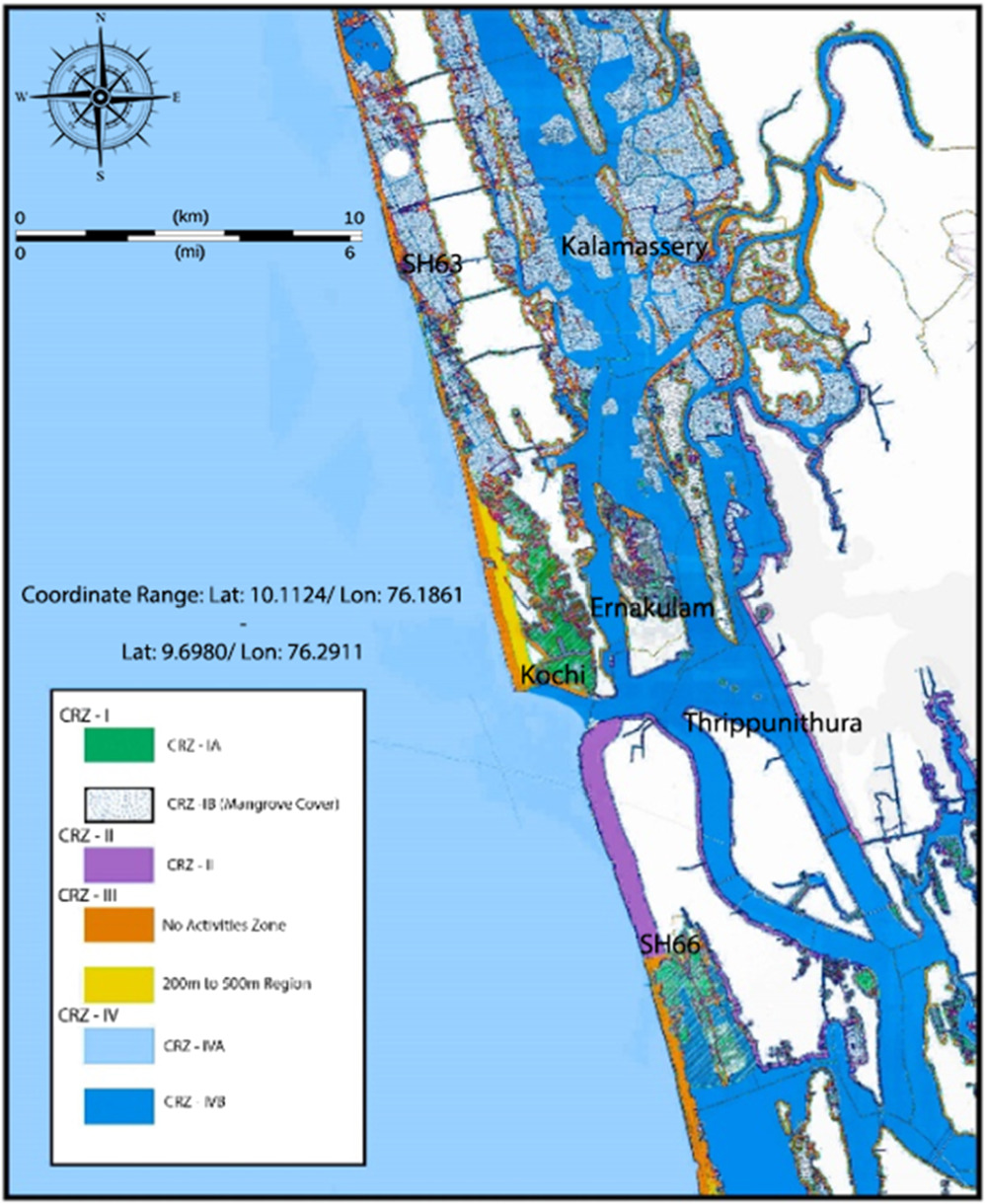 Satellite mapping and demarcation analysis for coastal regulation zones ...