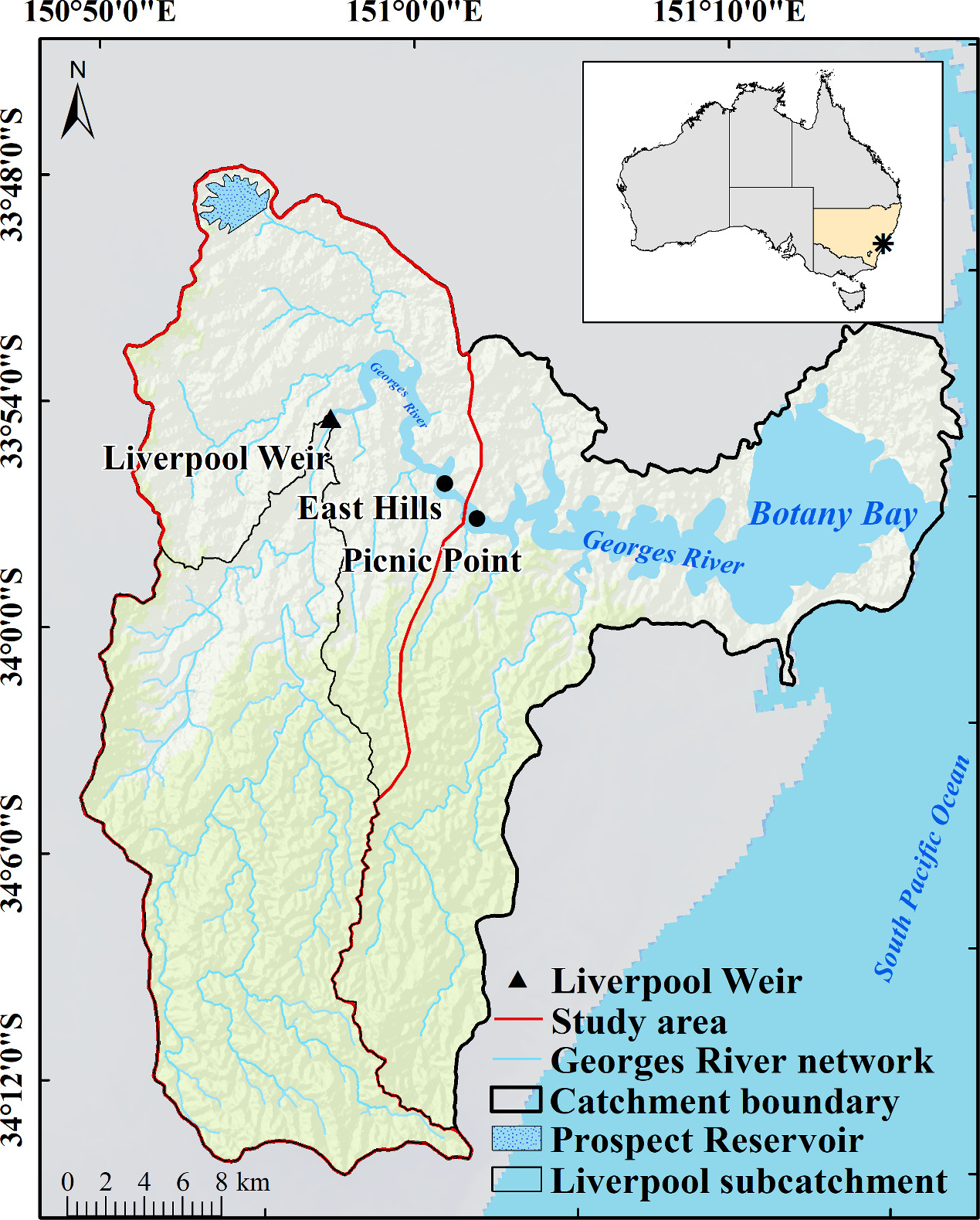 Impact of climate change on major floods flowing into the Georges River ...