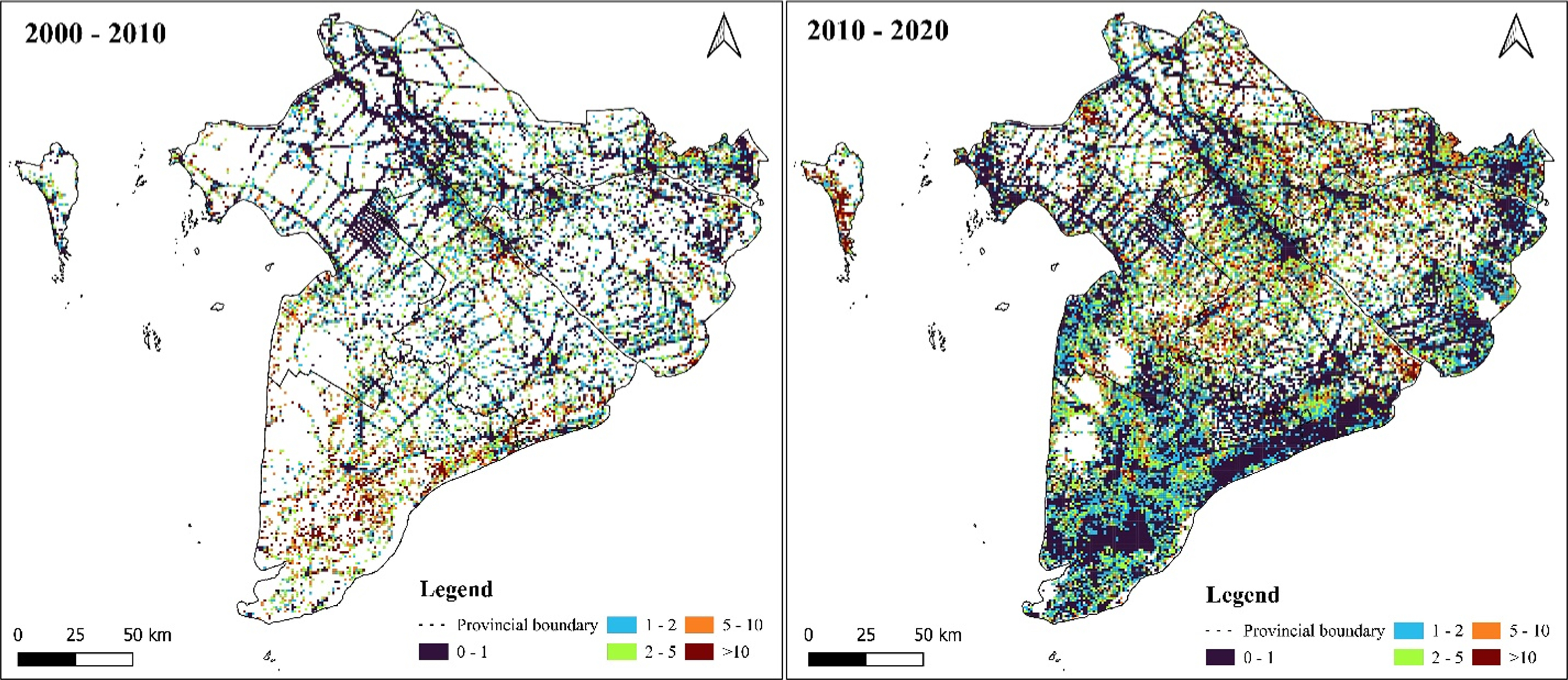 Imbalance between population growth and construction land expansion in ...