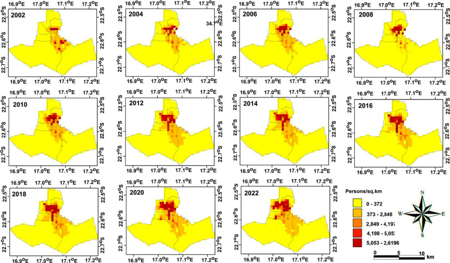 A study of spatial and temporal variation of urban population growth in ...