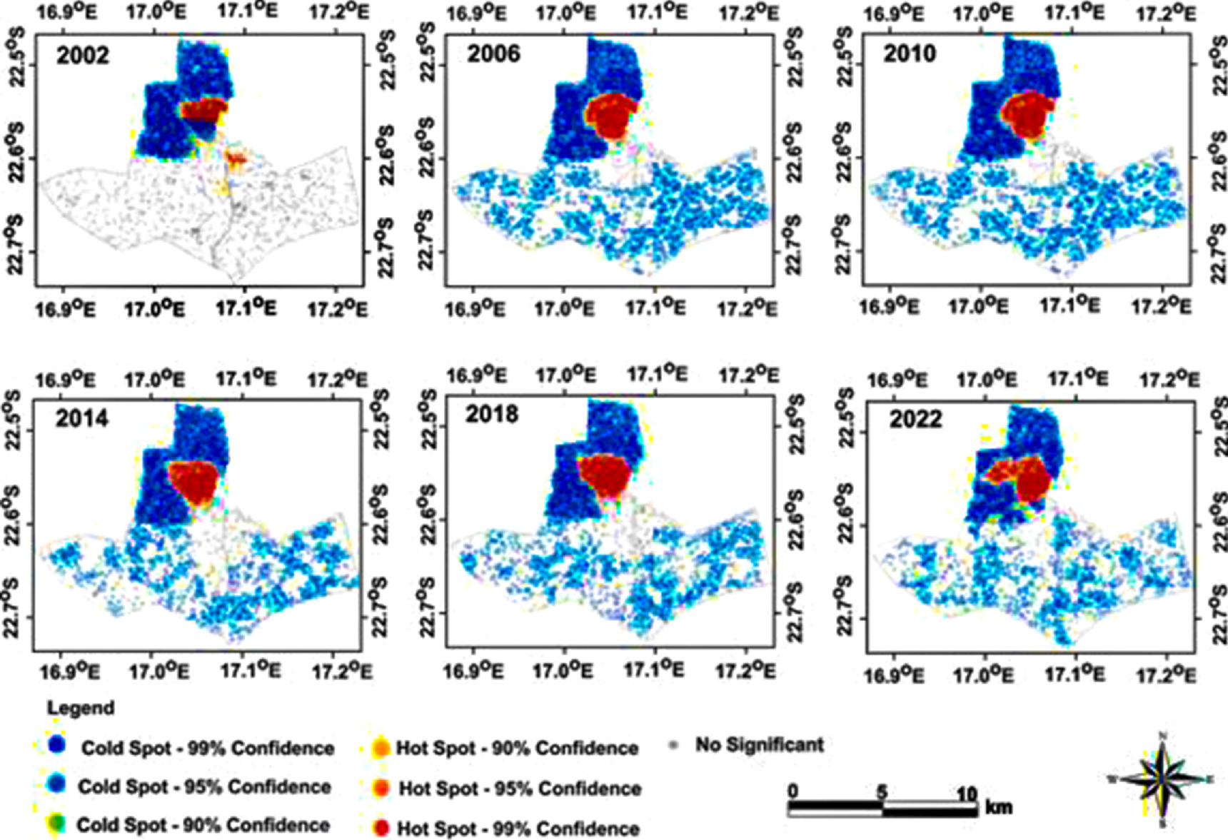 A study of spatial and temporal variation of urban population growth in ...