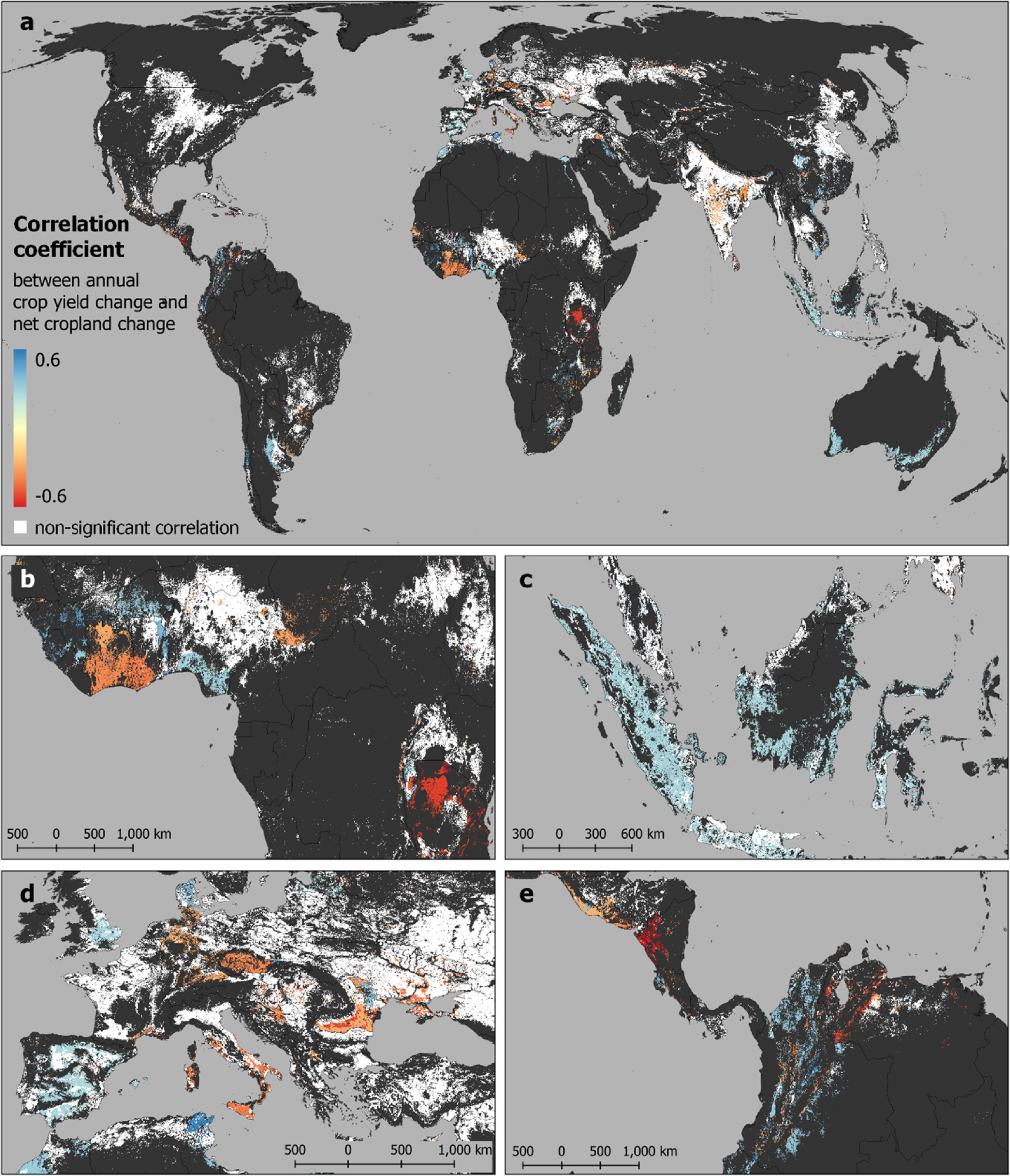 Six decades of global crop yield increase and cropland expansion from ...