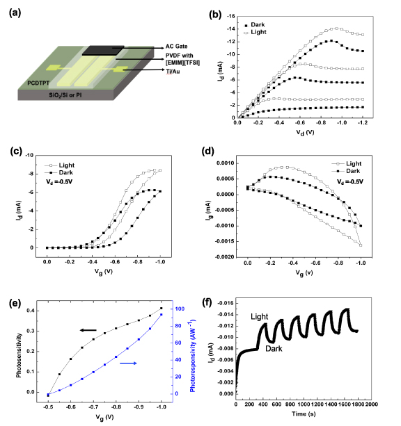 Flexible organic ion-gated transistors with low operating voltage and ...