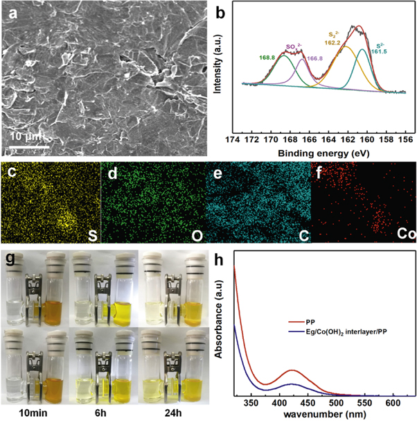 2D hybrid interlayer of electrochemically exfoliated graphene and Co(OH ...