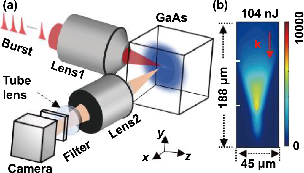 Burst mode enabled ultrafast laser inscription inside gallium arsenide ...