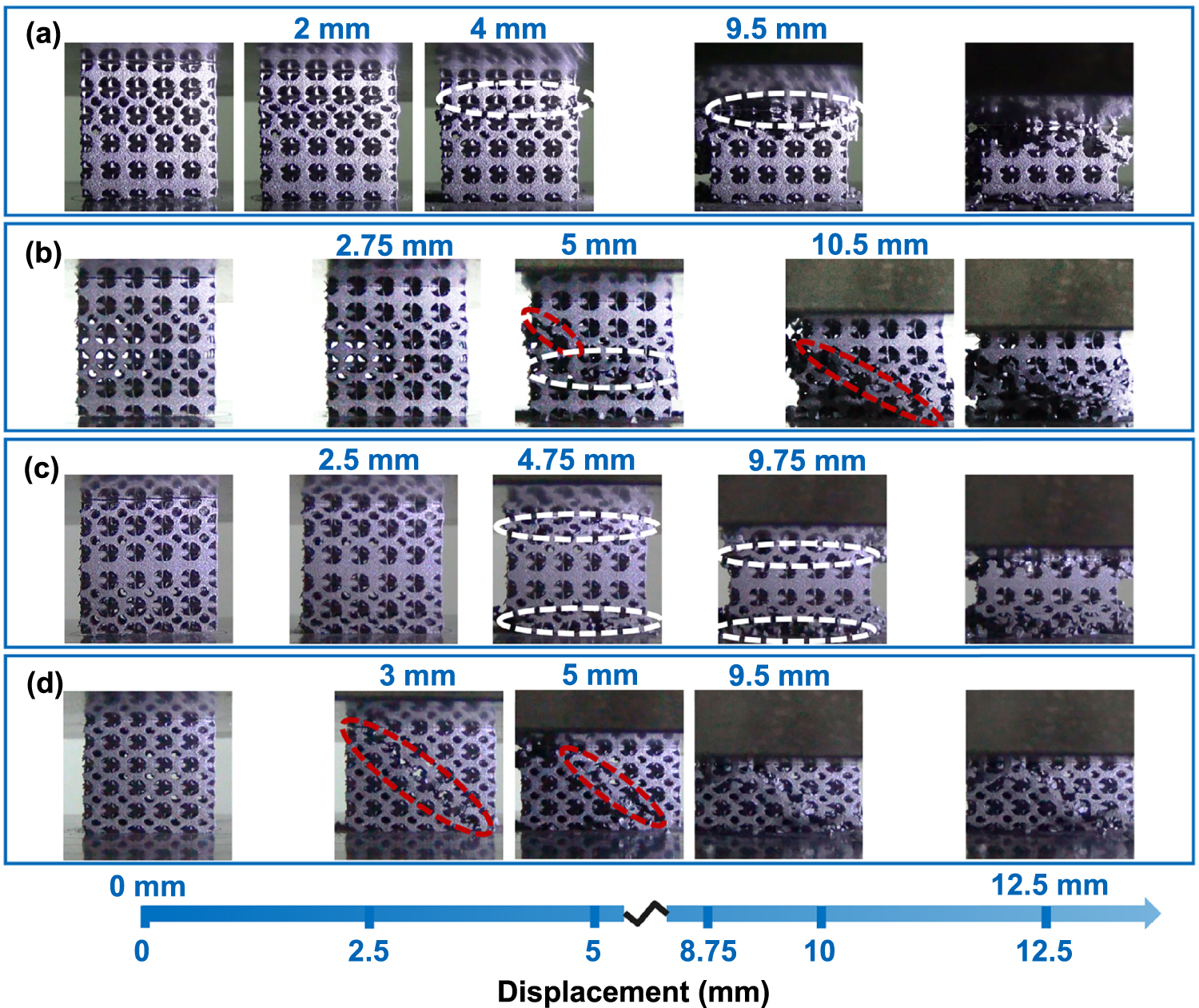 Compressive mechanical properties and shape memory effect of NiTi gradient lattice structures ...