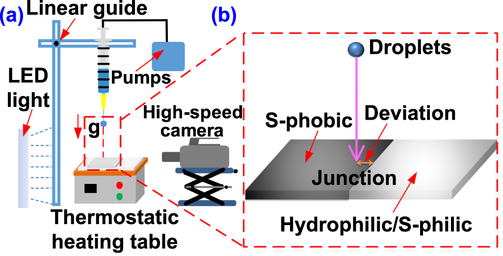 Fabrication of extreme wettability surface for controllable droplet ...