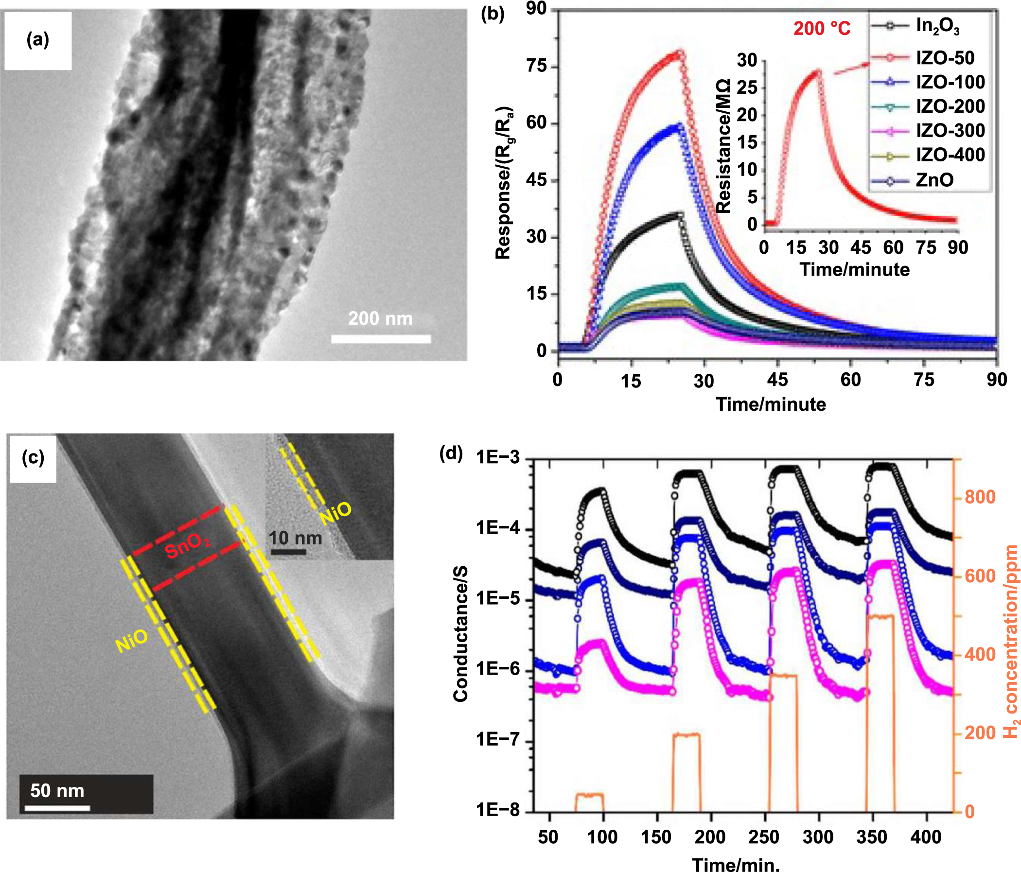 Atomic layer deposition to heterostructures for application in gas ...