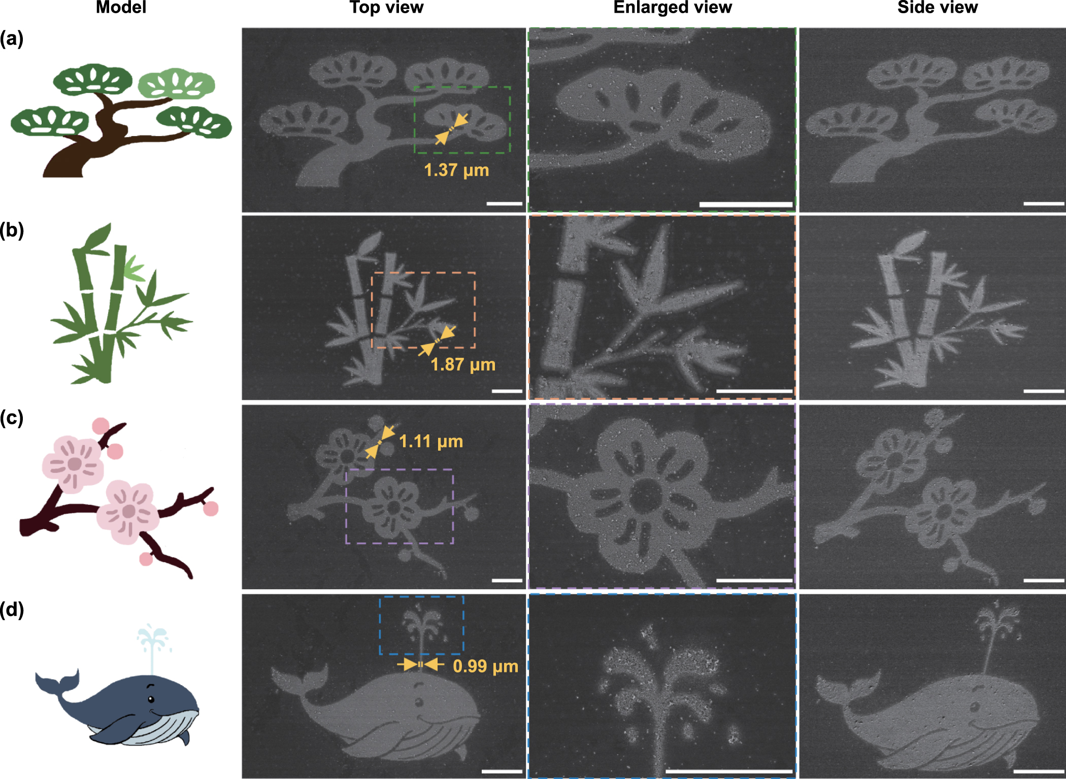 Micropattern of core-shell Ag@MCS/PEGDA nanoparticles fabricated by ...