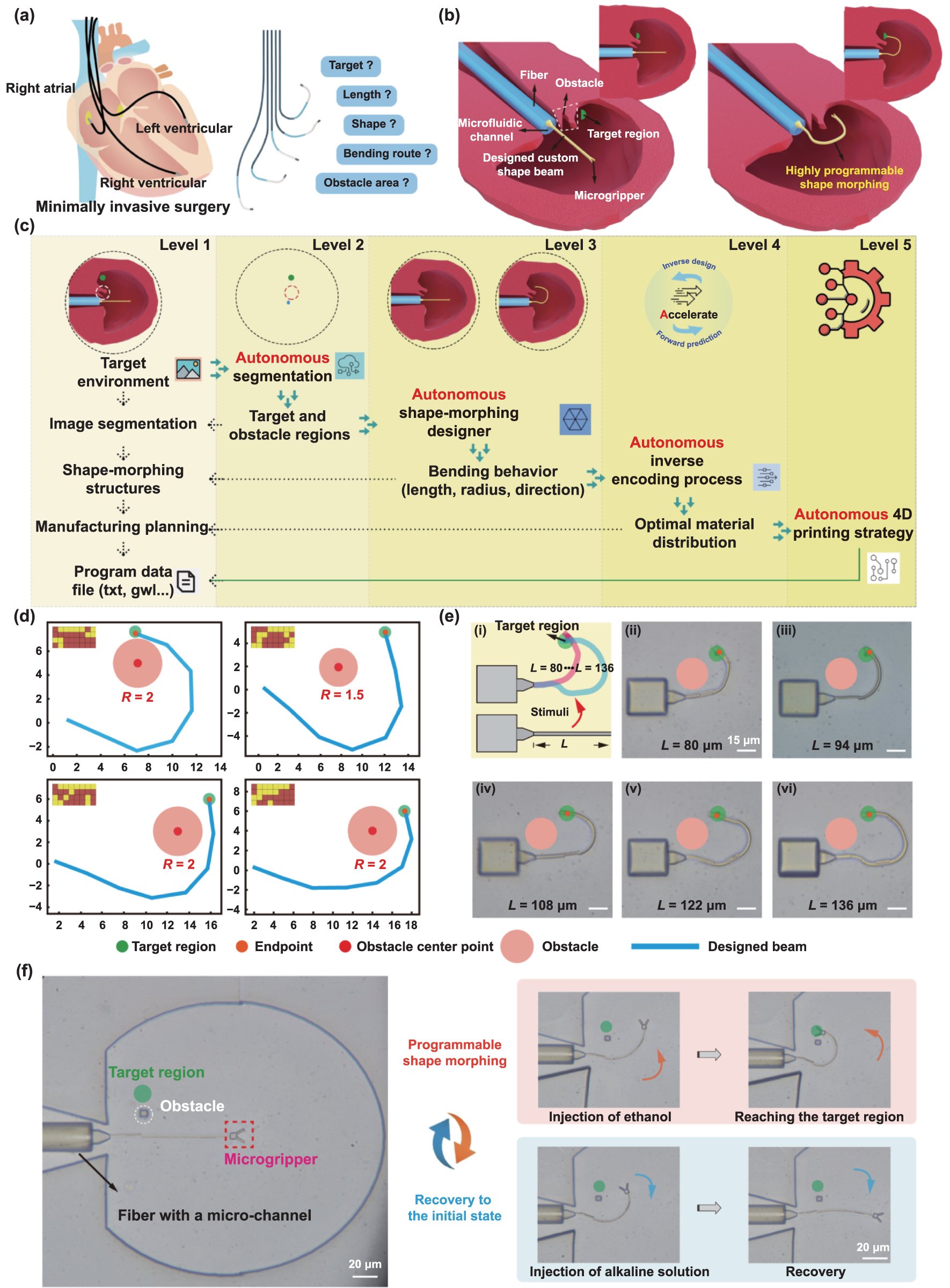 Autonomous inverse encoding guides 4D nanoprinting for highly ...