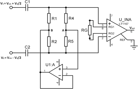 A novel active AC coupled input stage of instrumentation amplifier for ...