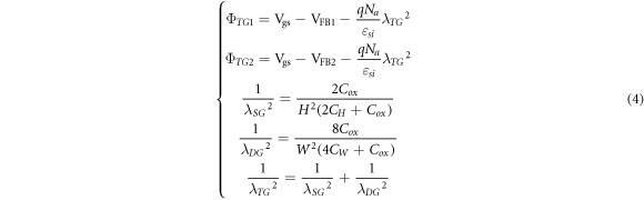 Analytical subthreshold current model of the dual-material tri-gate ...