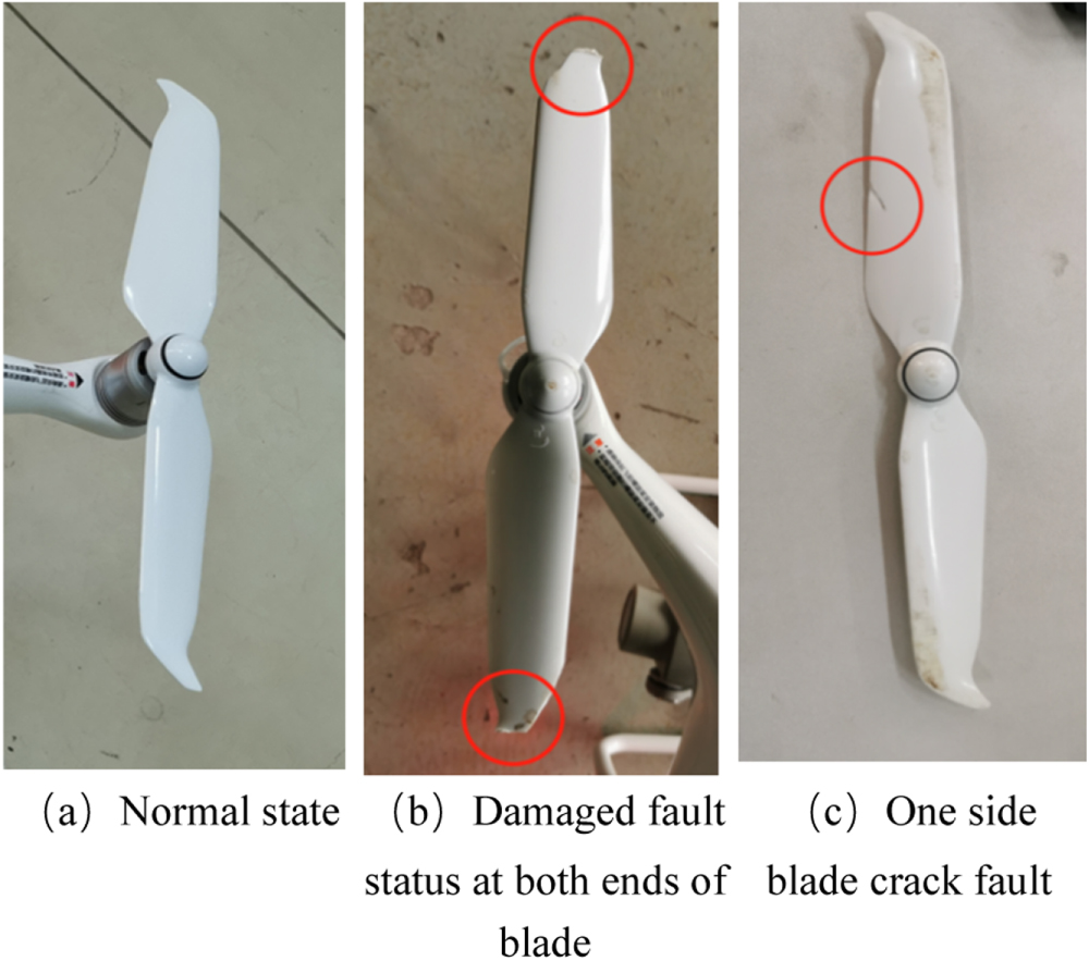 Study on blade fault diagnosis of free flying UAV based on ...