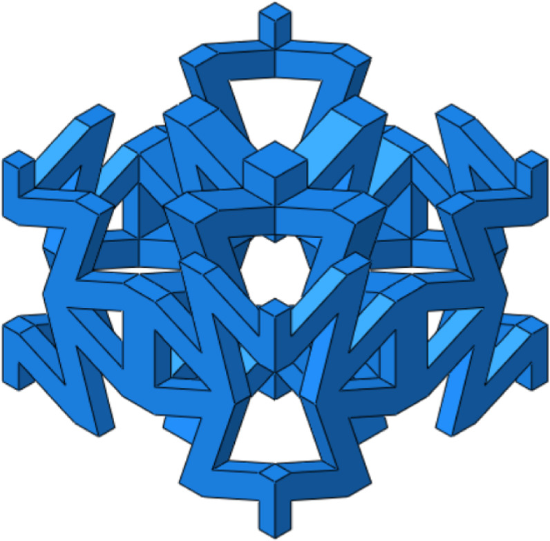 A novel three-dimensional orthogonal star honeycomb structure with ...