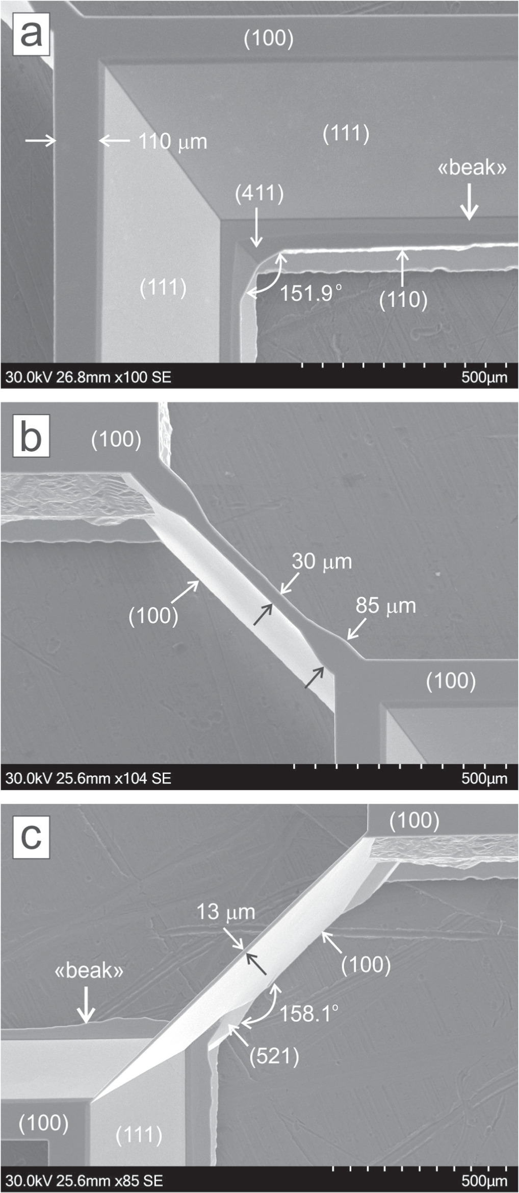 Silicon flow stop frame for encapsulation of CMOS microsensor chips by wet anisotropic etching ...