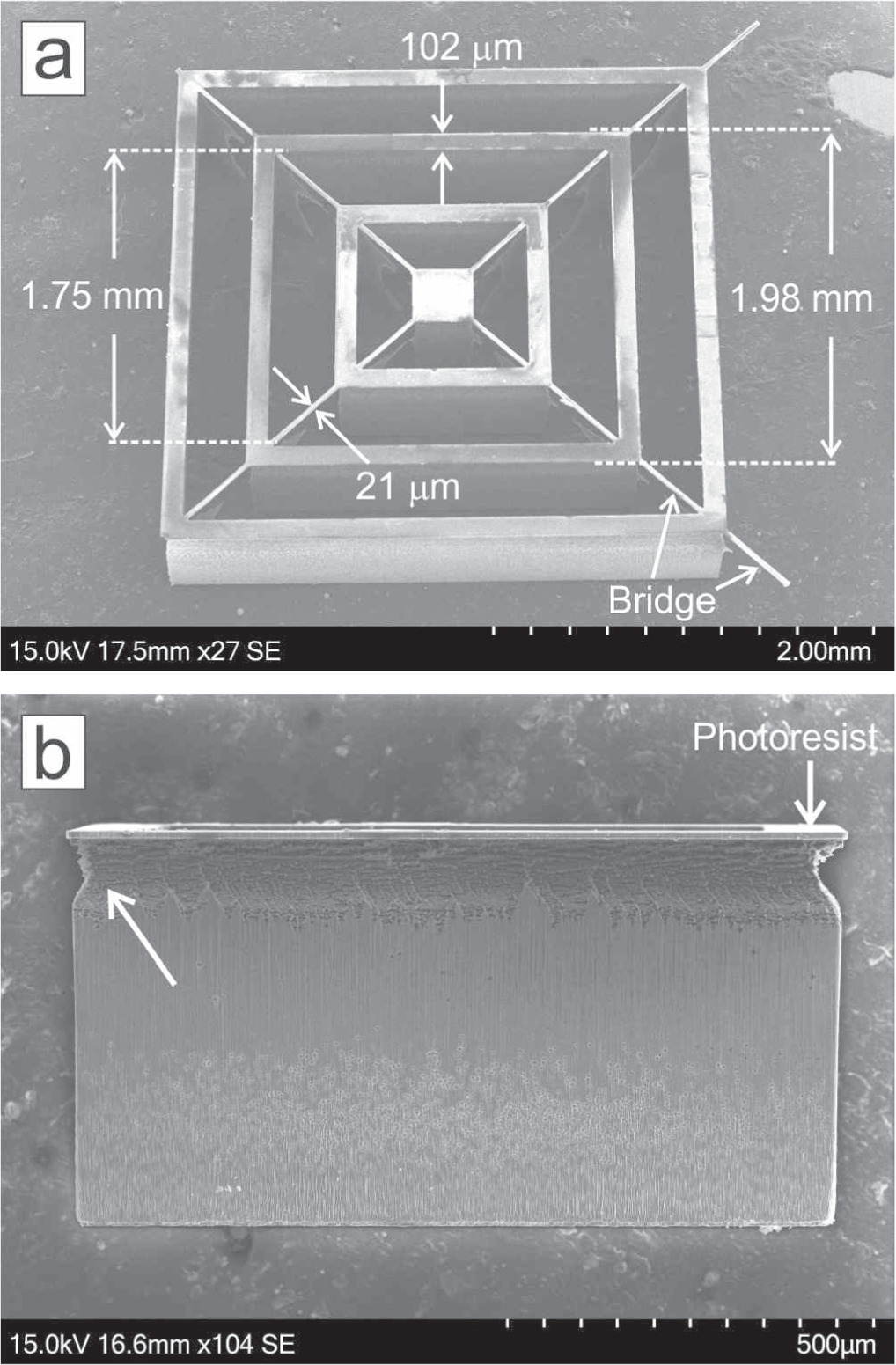 Silicon flow stop frame for encapsulation of CMOS microsensor chips by wet anisotropic etching ...