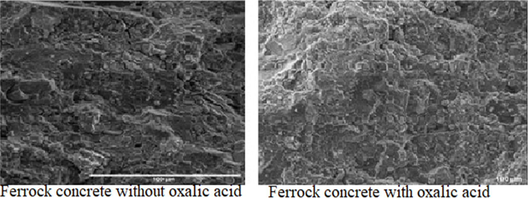 Ferrock cement and oxalic acid for enhanced concrete strength and ...