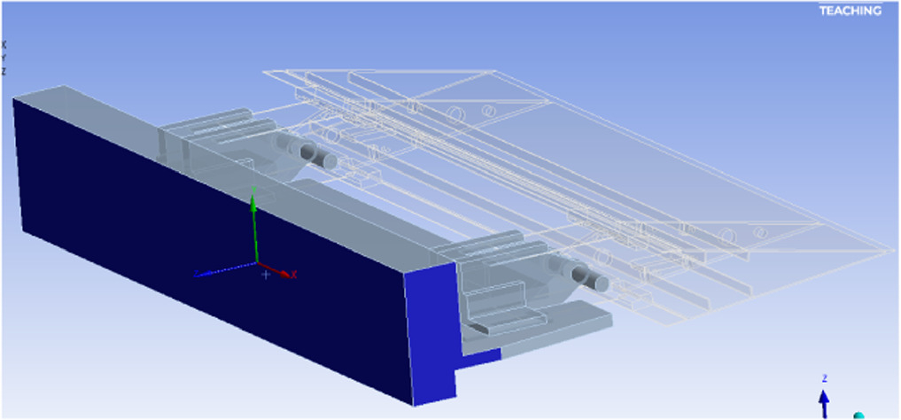 Morphing flap driven by link with antagonistic shape memory alloy wires ...