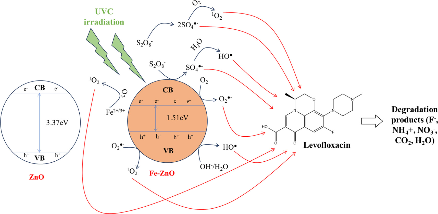 Fe-modified ZnO for enhancing the photocatalytic removal of ...