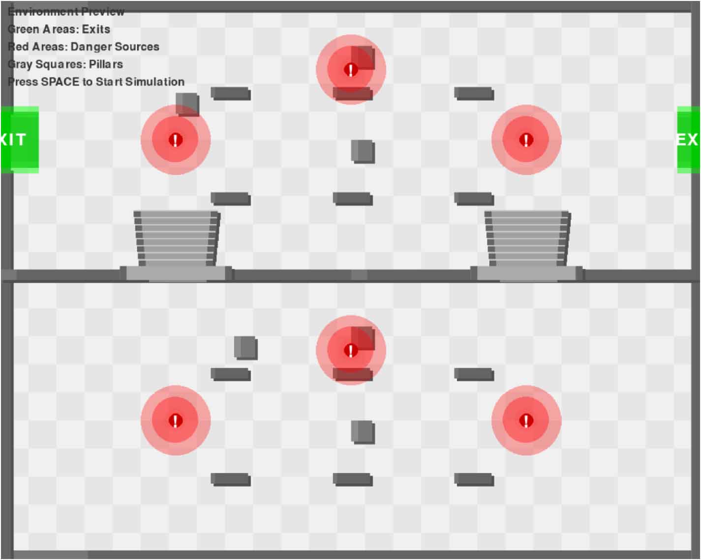 A heterogeneous crowd evacuation model integrating multi-dimensional ...