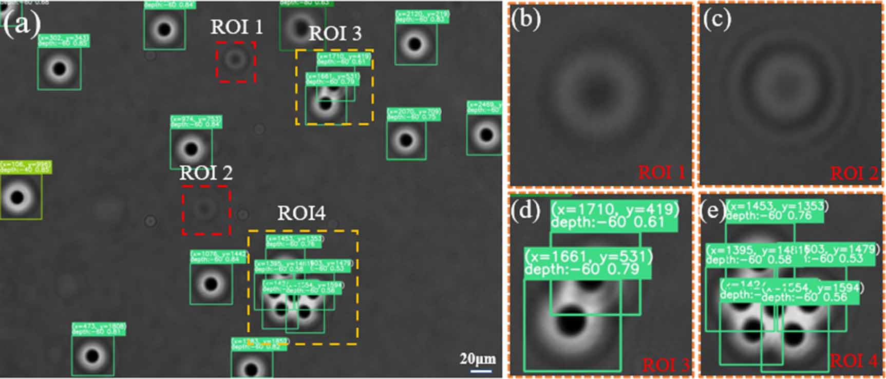 3D positioning and autofocus of the particle field based on the depth ...