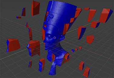 Artificial neural networks exploiting point cloud data for fragmented solid objects ...