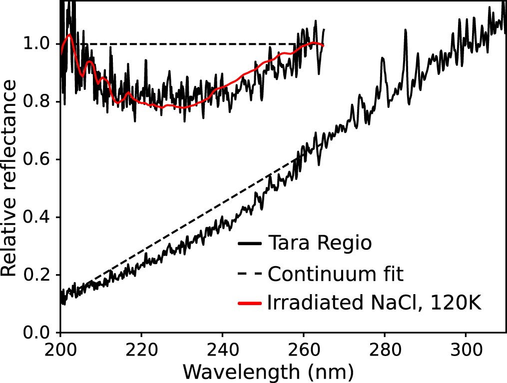 A New UV Spectral Feature on Europa: Confirmation of NaCl in Leading ...