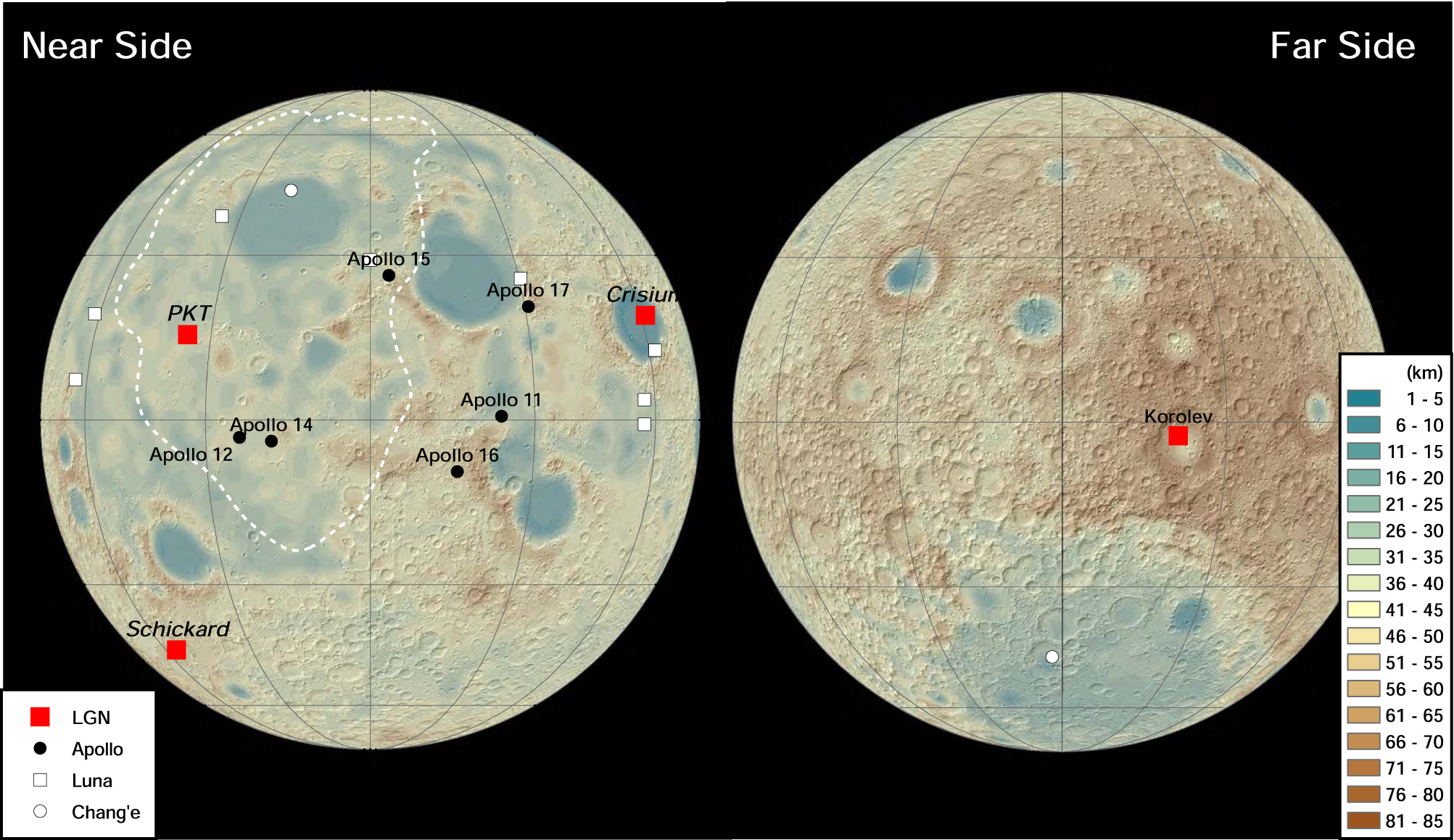 The Lunar Geophysical Network Landing Sites Science Rationale - IOPscience