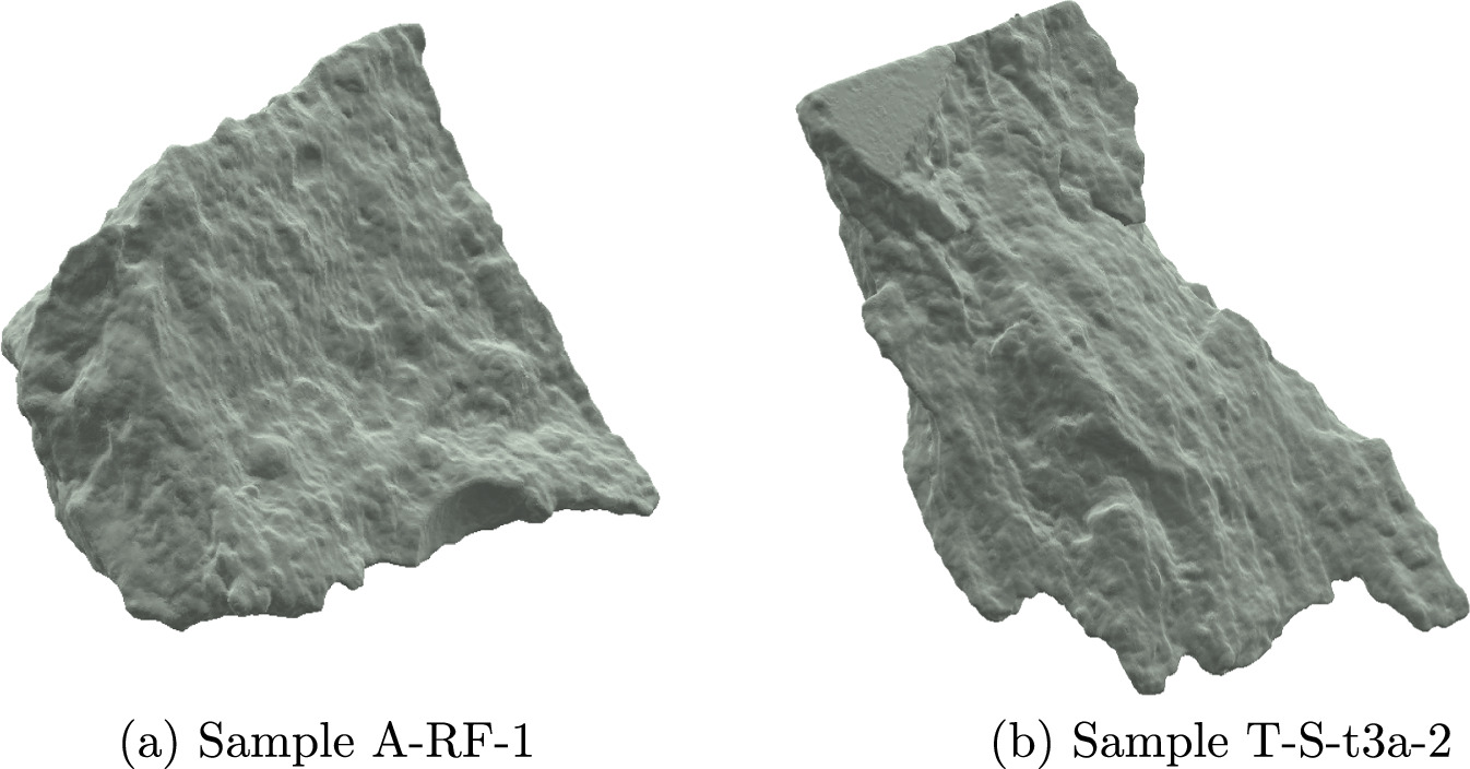 Roughness and Angularity of Fragments from Meteorite Disruption ...