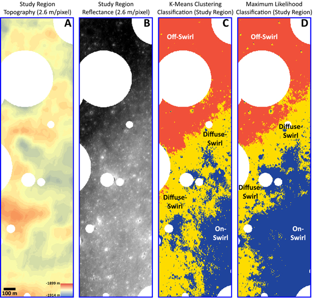 The Search for Topographic Correlations within the Reiner Gamma Swirl ...