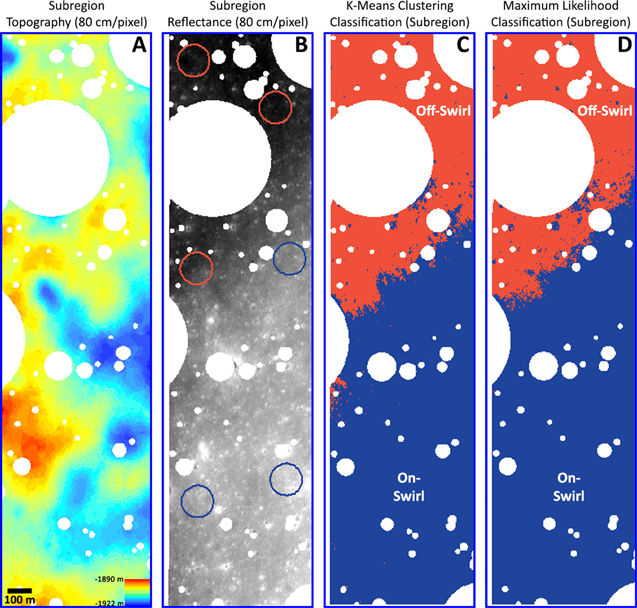 The Search for Topographic Correlations within the Reiner Gamma Swirl ...