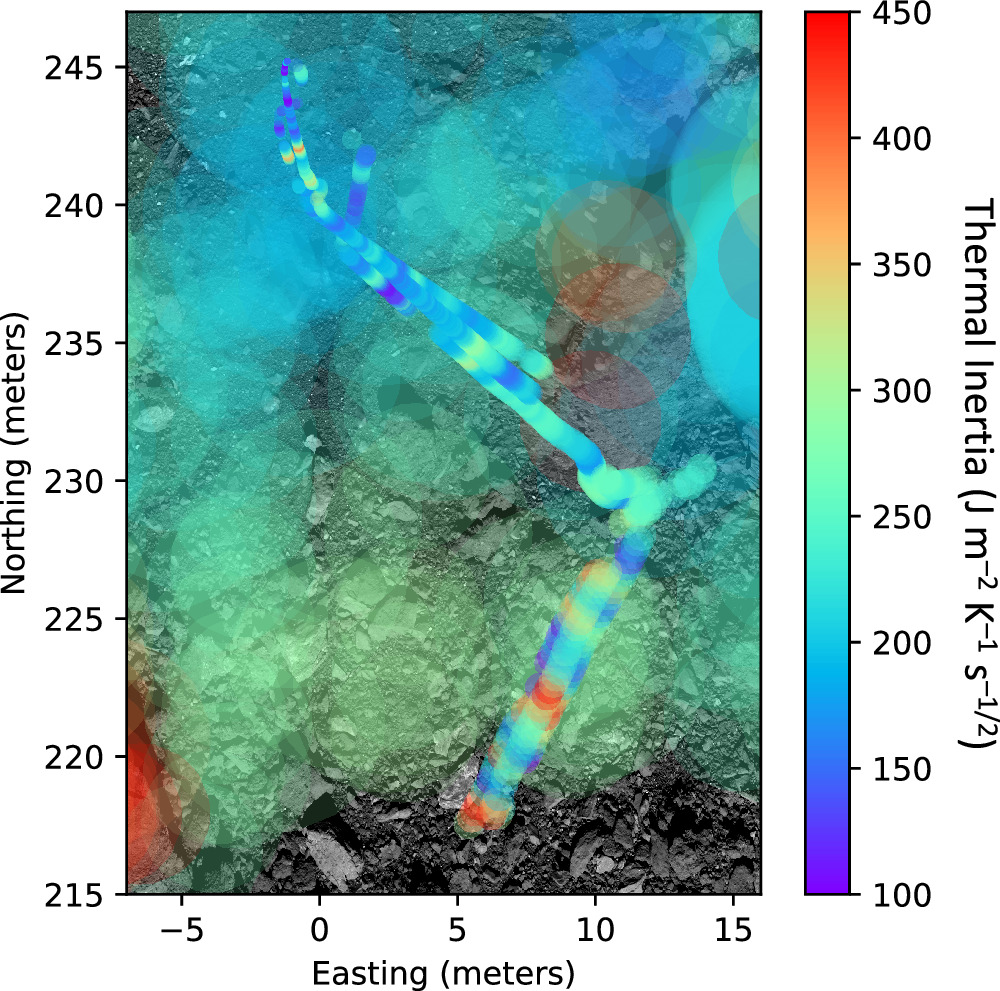 Rocks with Extremely Low Thermal Inertia at the OSIRIS-REx Sample Site ...