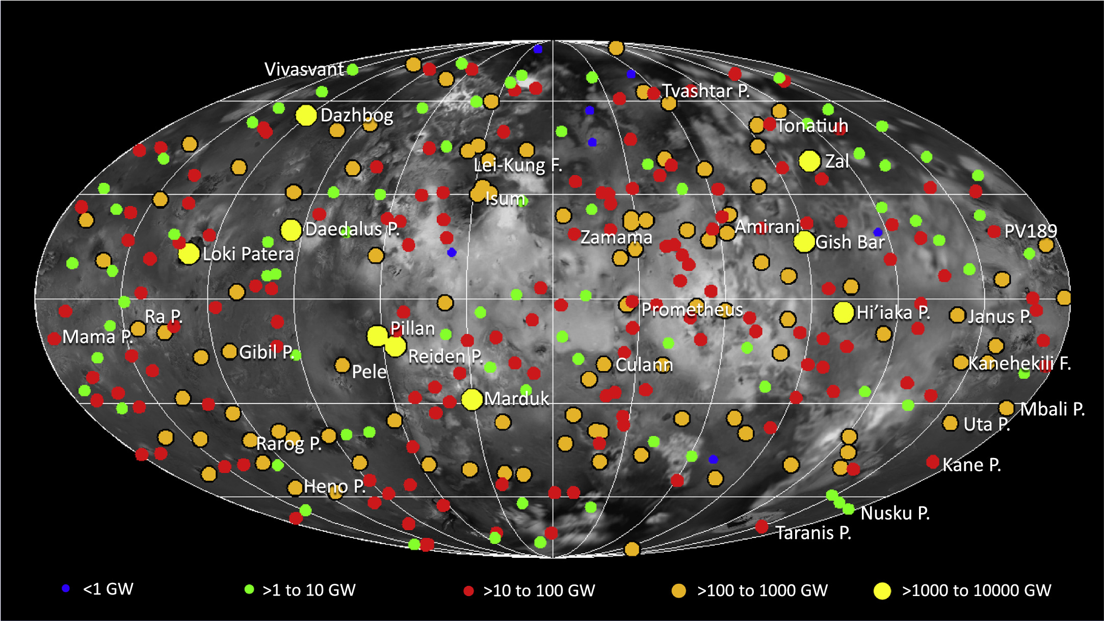 New Global Map of Io's Volcanic Thermal Emission and Discovery of ...