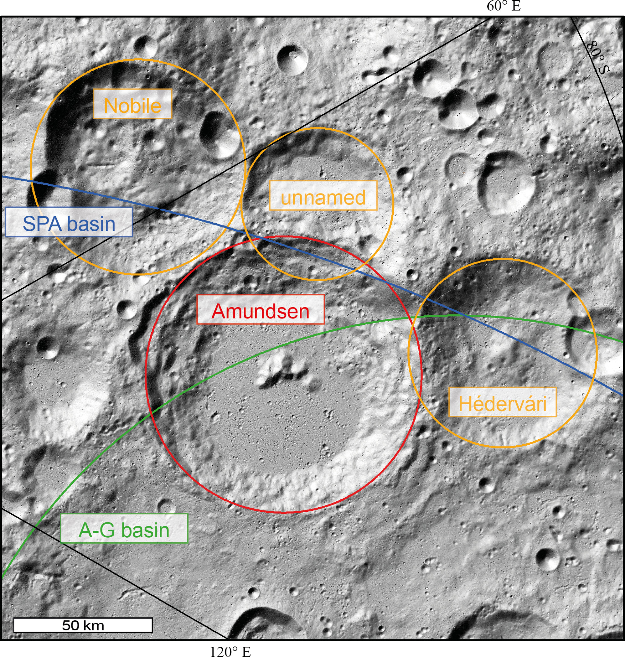 Geologic History of the Amundsen Crater Region Near the Lunar South ...