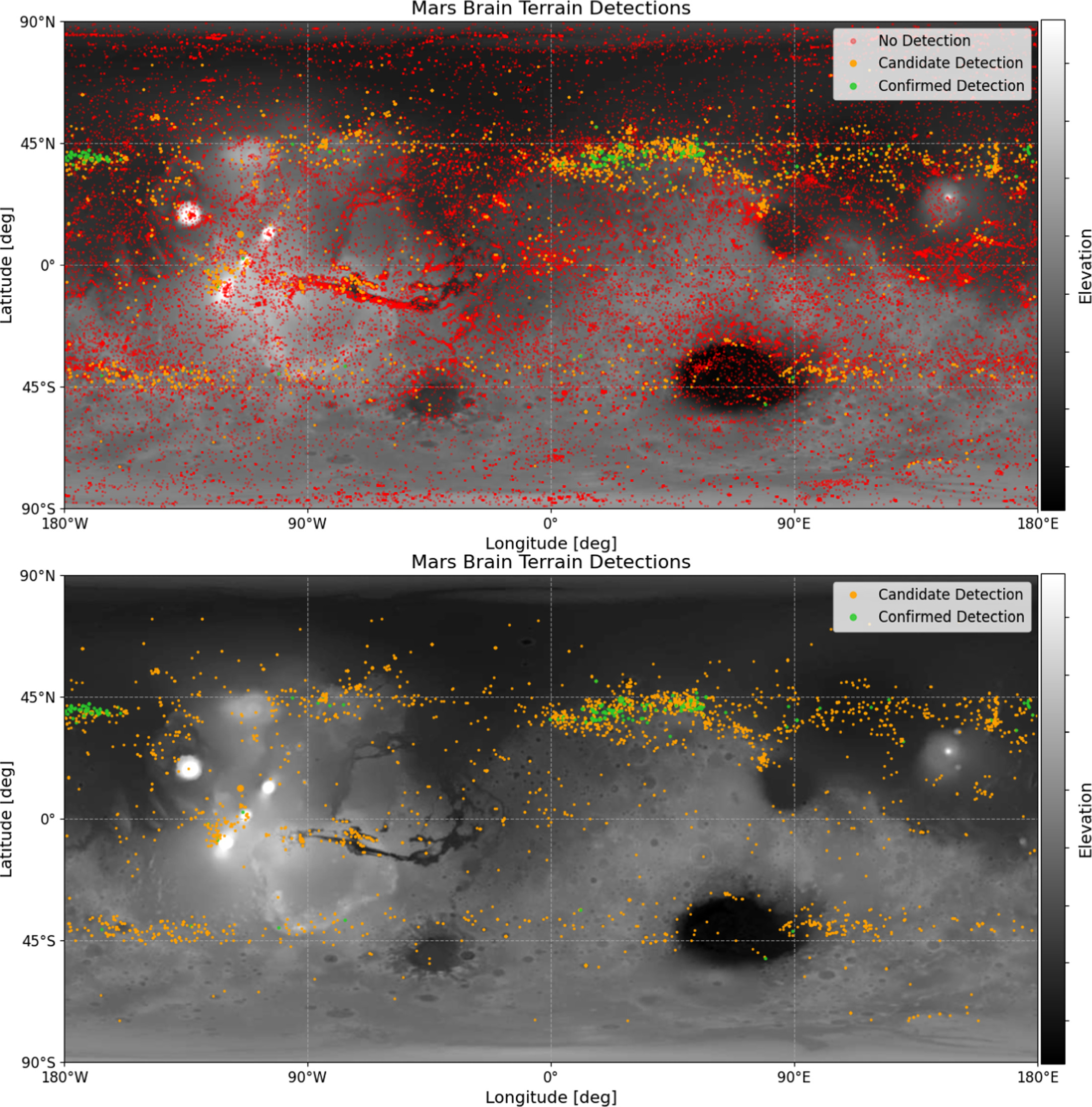 Mapping “Brain Terrain” Regions on Mars Using Deep Learning - IOPscience