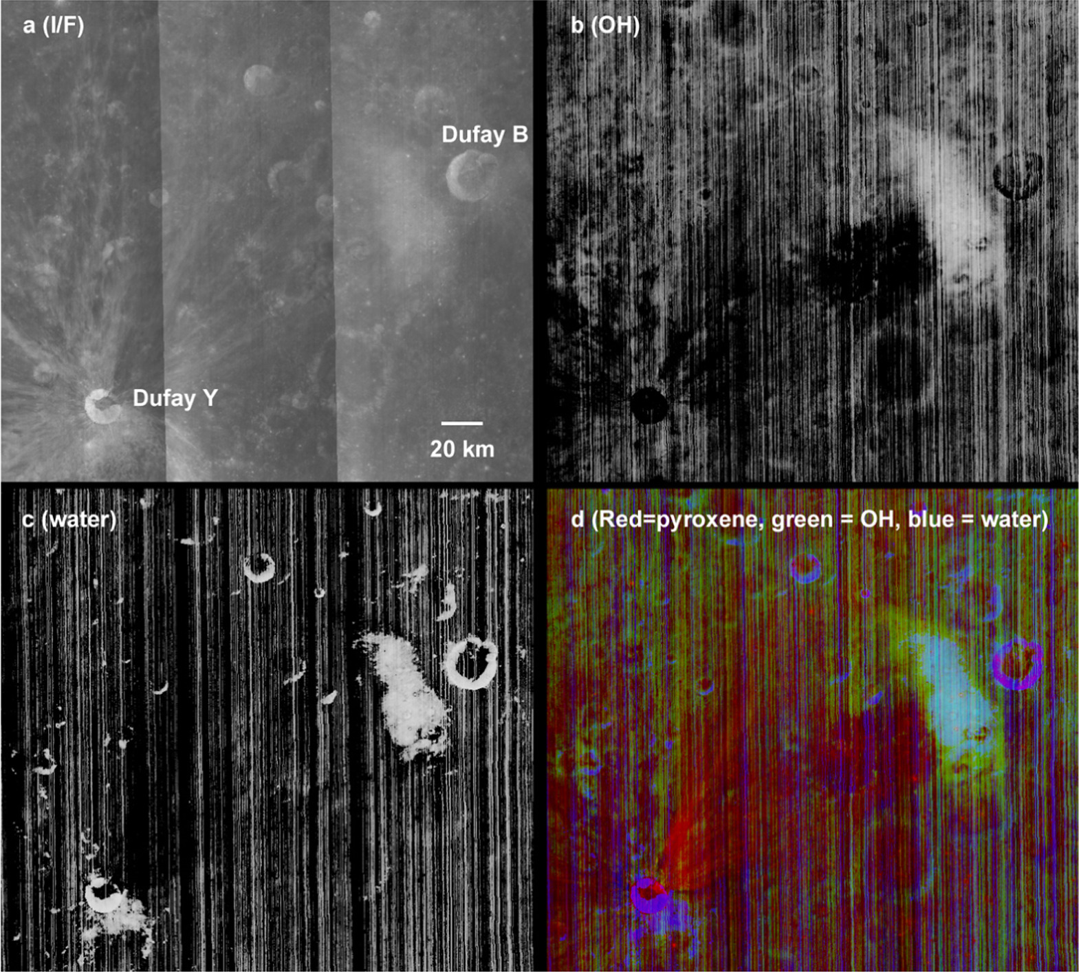 The Global Distribution of Water and Hydroxyl on the Moon as Seen by ...