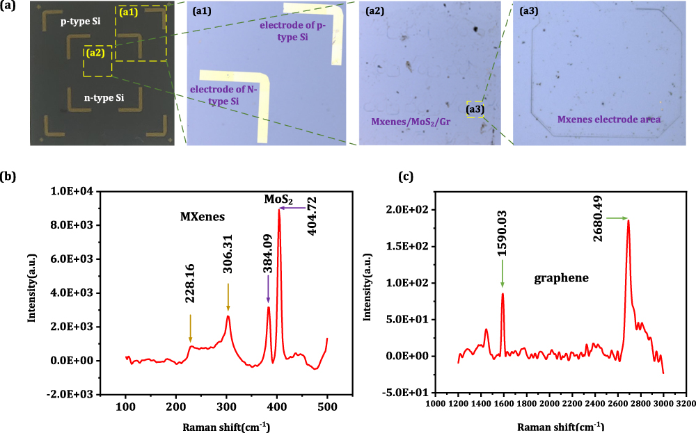 Monolithic heterogeneous integration of Si photodetector and Van der ...