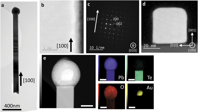 Growth of PbTe nanowires by molecular beam epitaxy - IOPscience