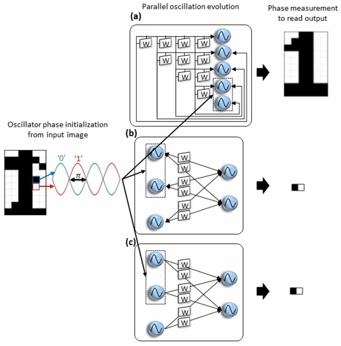 Simulation and implementation of two-layer oscillatory neural networks for image edge detection ...