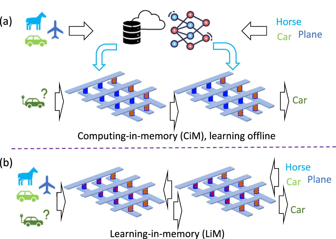 Difficulties and approaches in enabling learning-in-memory using ...