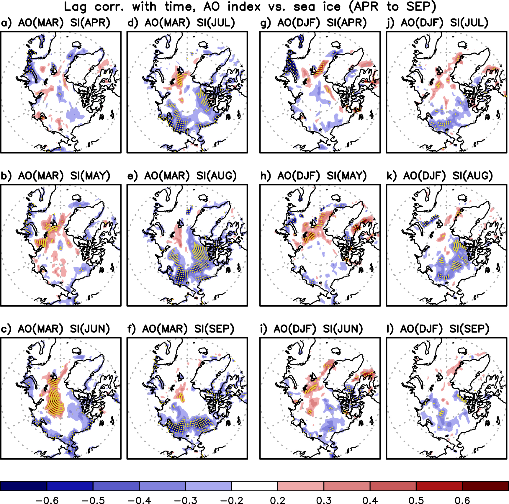 Impact of the Arctic oscillation from March on summertime sea ice ...